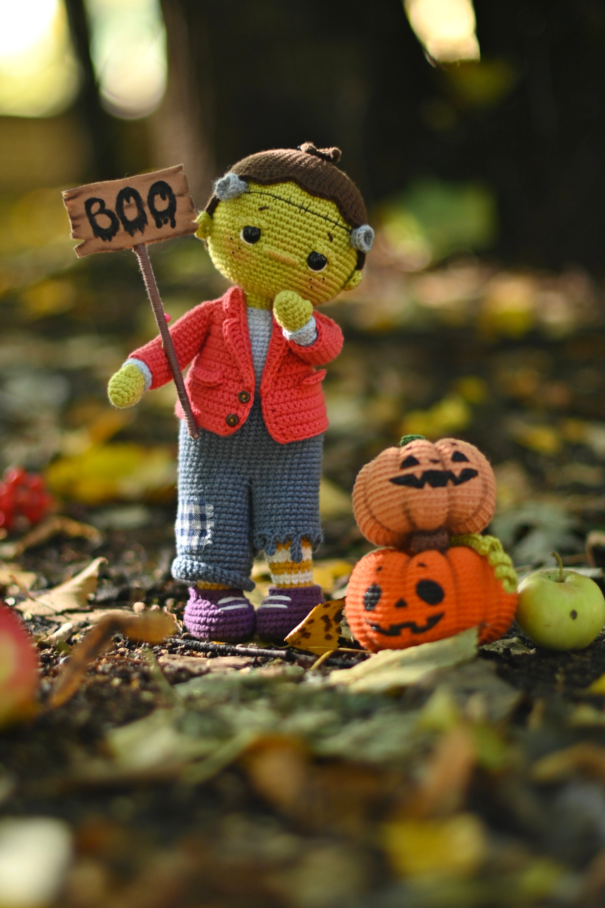 Crochet Pattern for Doll Monster Frankenstein PDF English Amigurumi - Etsy