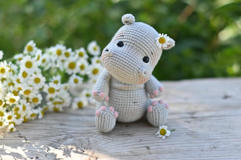 Crochet Pattern for Austin the Hippo PDF English Amigurumi - Etsy