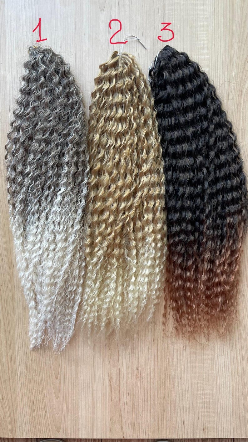 Push-up Dread Curls Set: High Volume DE Dreadlocks - Boho Multicolor ...