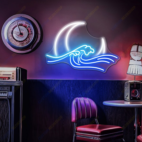 Wave Neon Sign - Etsy
