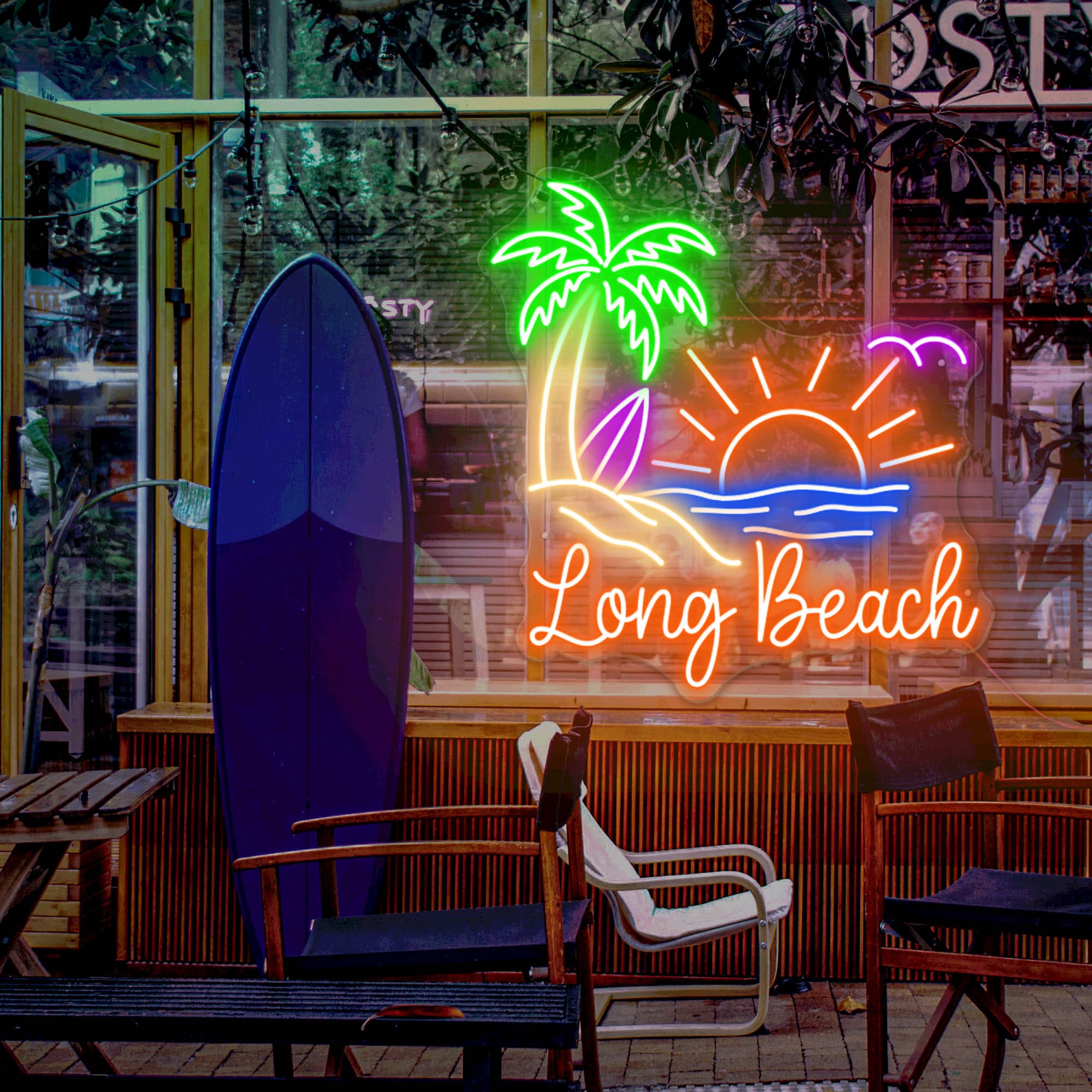 Paradise LED Sign, Beach Neon Light, Summer Neon Art, Coconut Tree Neon ...