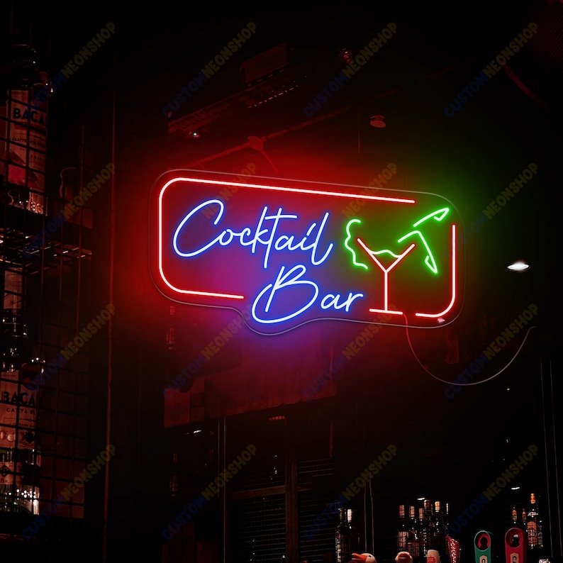 Cocktail Bar Led Neon Sign Cocktails Neon Sign Cocktail Bar Neon Sign ...