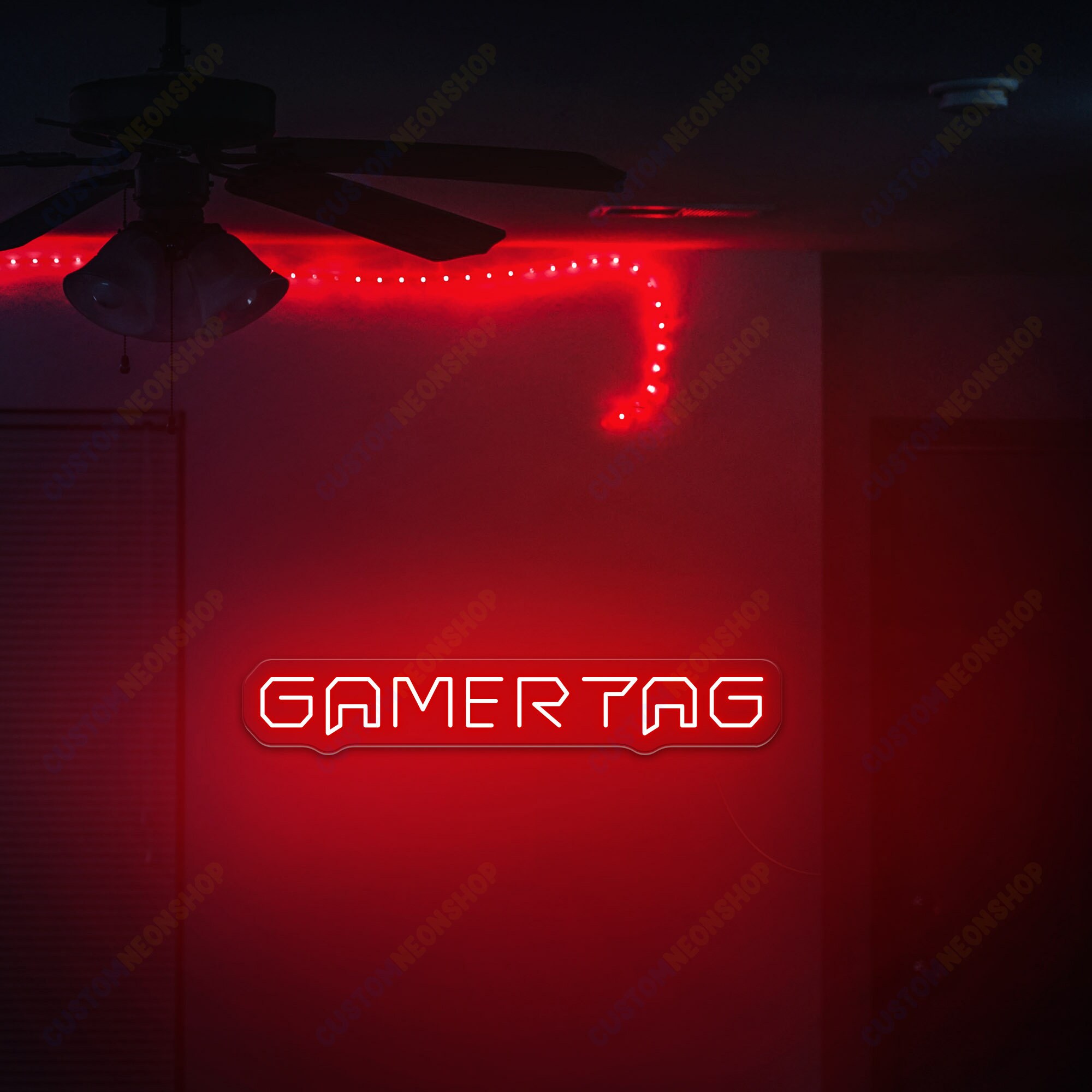 Custom Gamer Tag Neon Sign, Gaming Wall Decor LED Sign, Game Room Decor ...