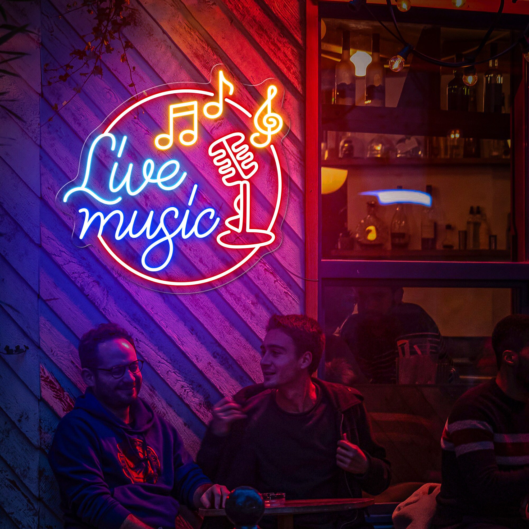 Live Music Neon Sign, Party Neon, Studio Lights, Neon Light Sign, DJ ...