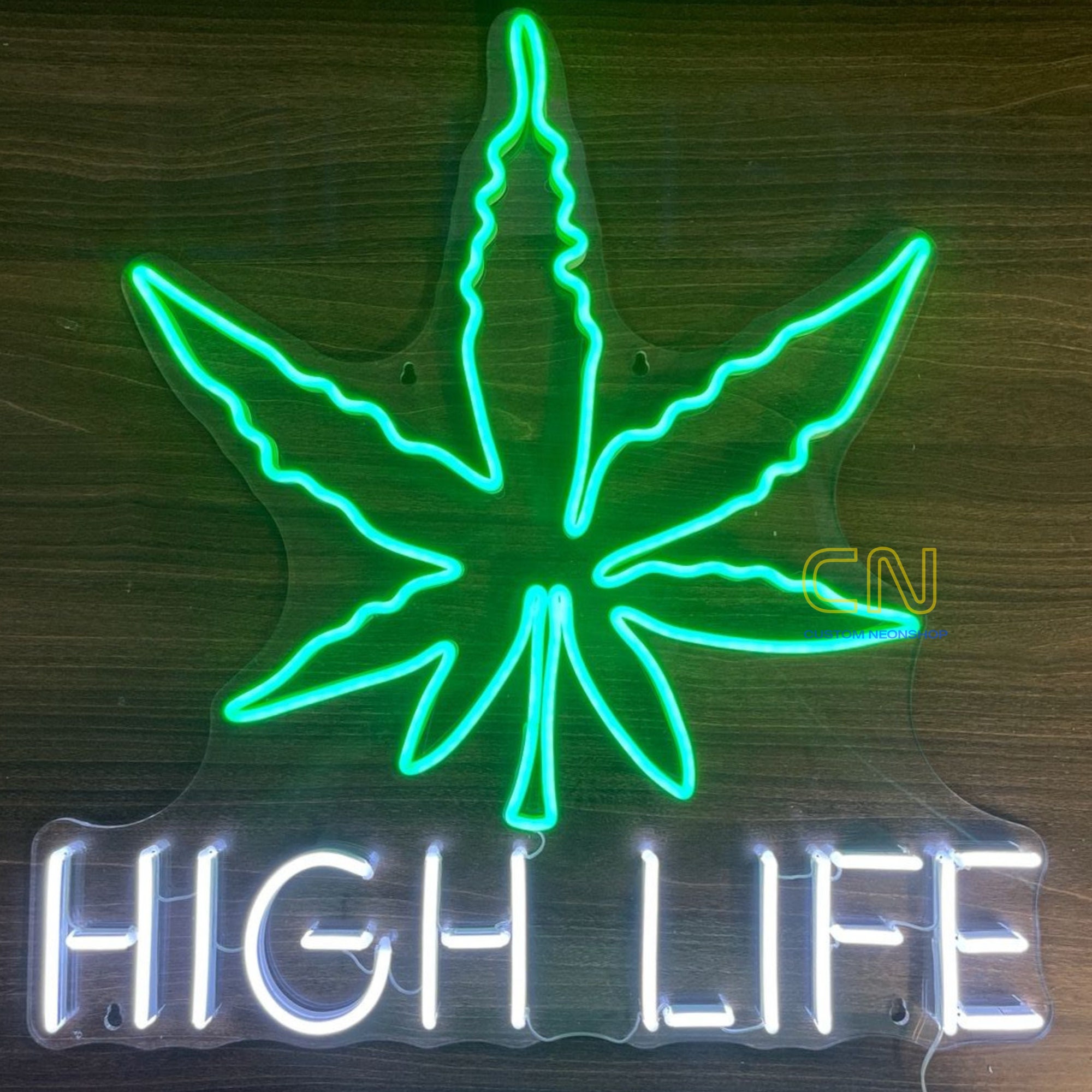 Personalized Weed Wall Art Neon Sign, Marijuana Sign Decoration ...