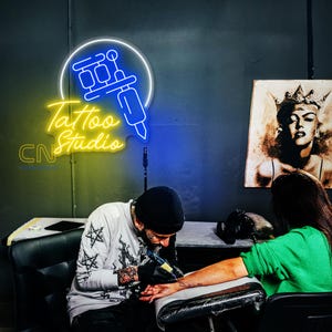 Tattoo Studio LED Neon Sign for Your Studio, Tattoo Neon Sign, Tattoo ...