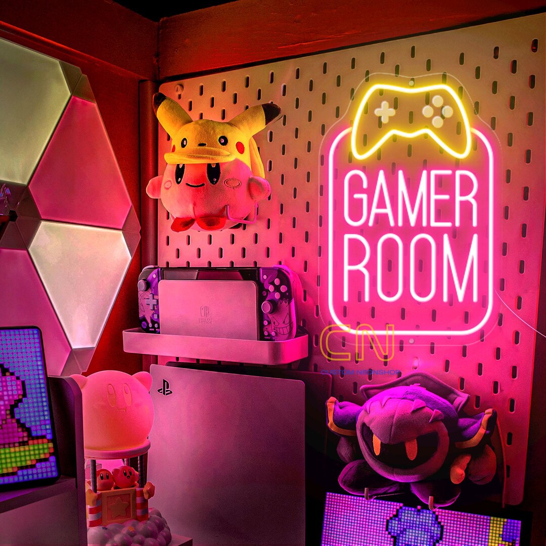 Gamer Room Neon Sign, Neon Light for Gaming Room, Gaming Room Wall ...