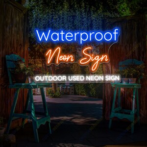 Outdoor Garden Decor Neon Sign Custom Waterproof Neon Signs Custom ...