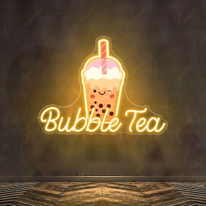 Bubble Tea Neon Sign Milk Tea Led Sign but First Boba Tea Sign Neon ...