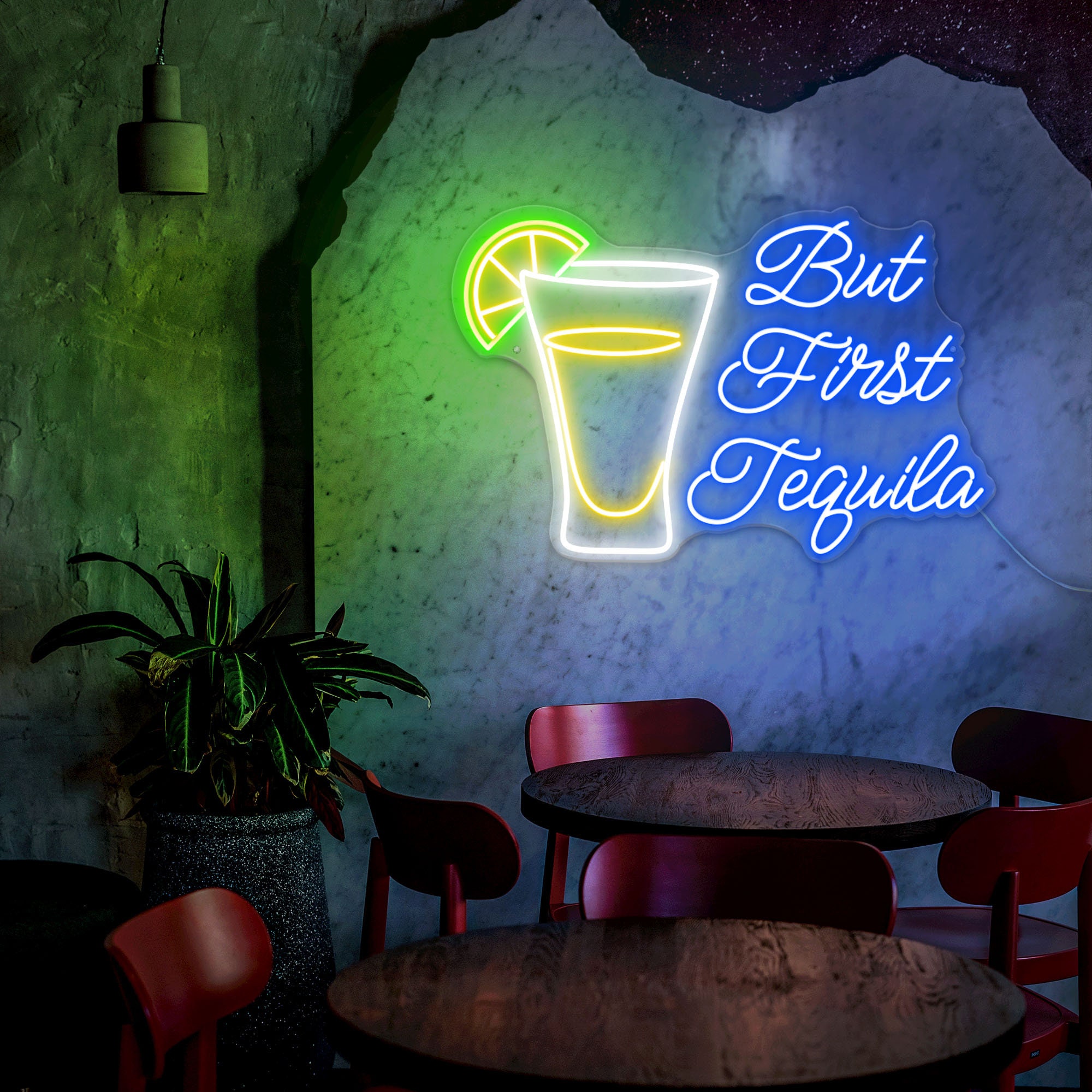 Tequila Led Sign Tequila Decor Summer Party Neon Sign for Bar Tiki Bar ...