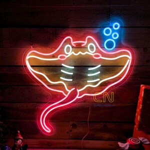 Jellyfish Neon Sign, Jellyfish Wall Art, Jellyfish Wall Decor, Bedroom ...