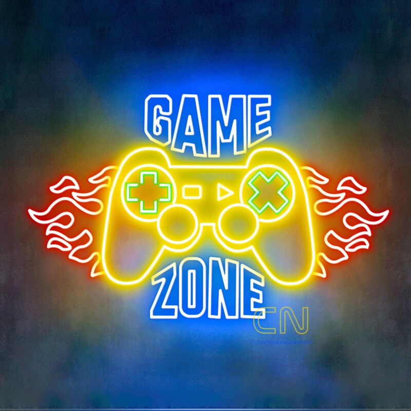 Neon Gamer Sign - Etsy