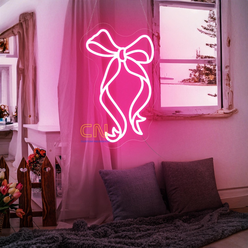 Pink Neon Sign - Etsy