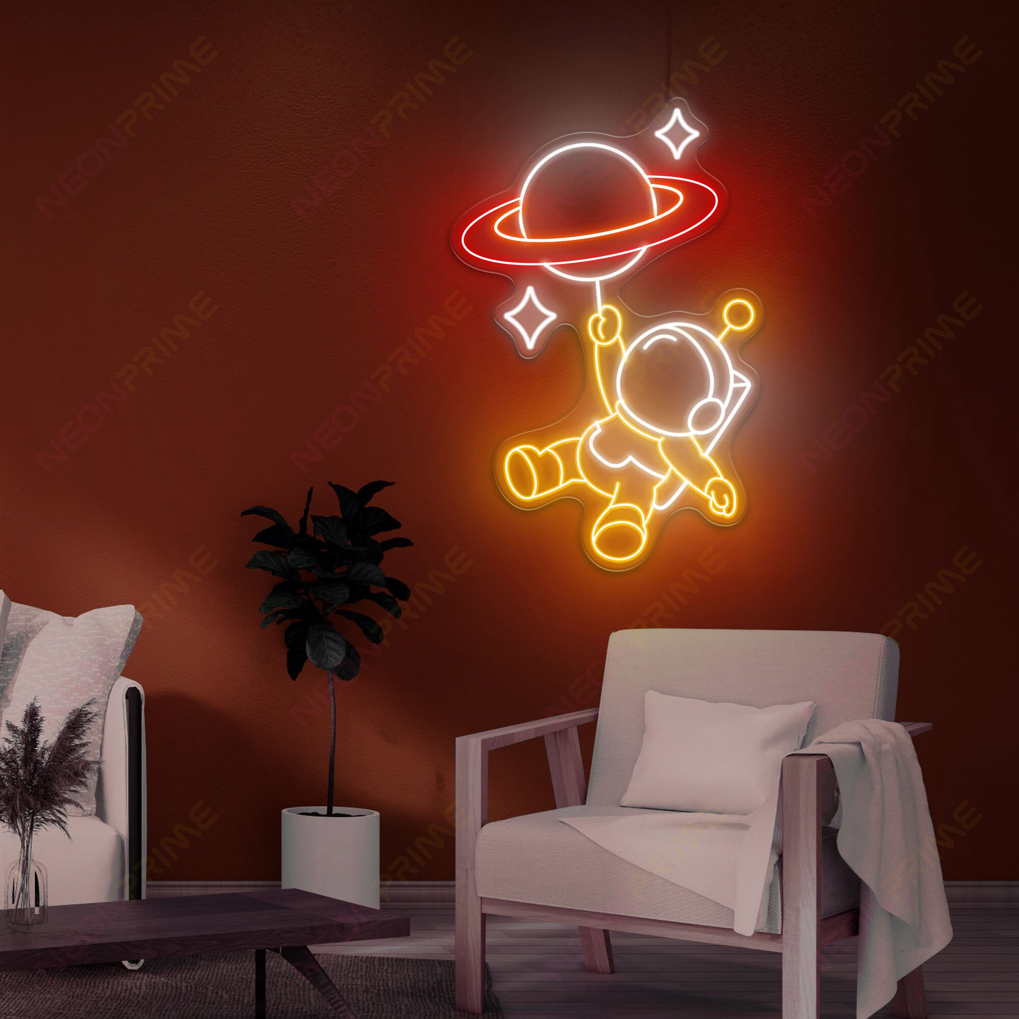 Space Astronaut Neon Sign, Astronaut Wall Art Decor, Astronaut Neon ...