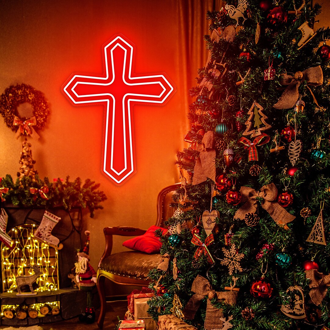 Cross Jesus Home Decoration Flex Silicone LED Neon Sign, Custom Led ...