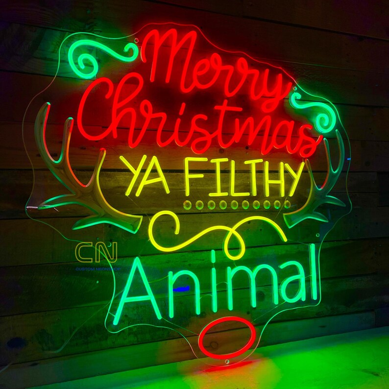 Custom Christmas Home Decor Gift Merry Christmas LED Sign Christmas ...