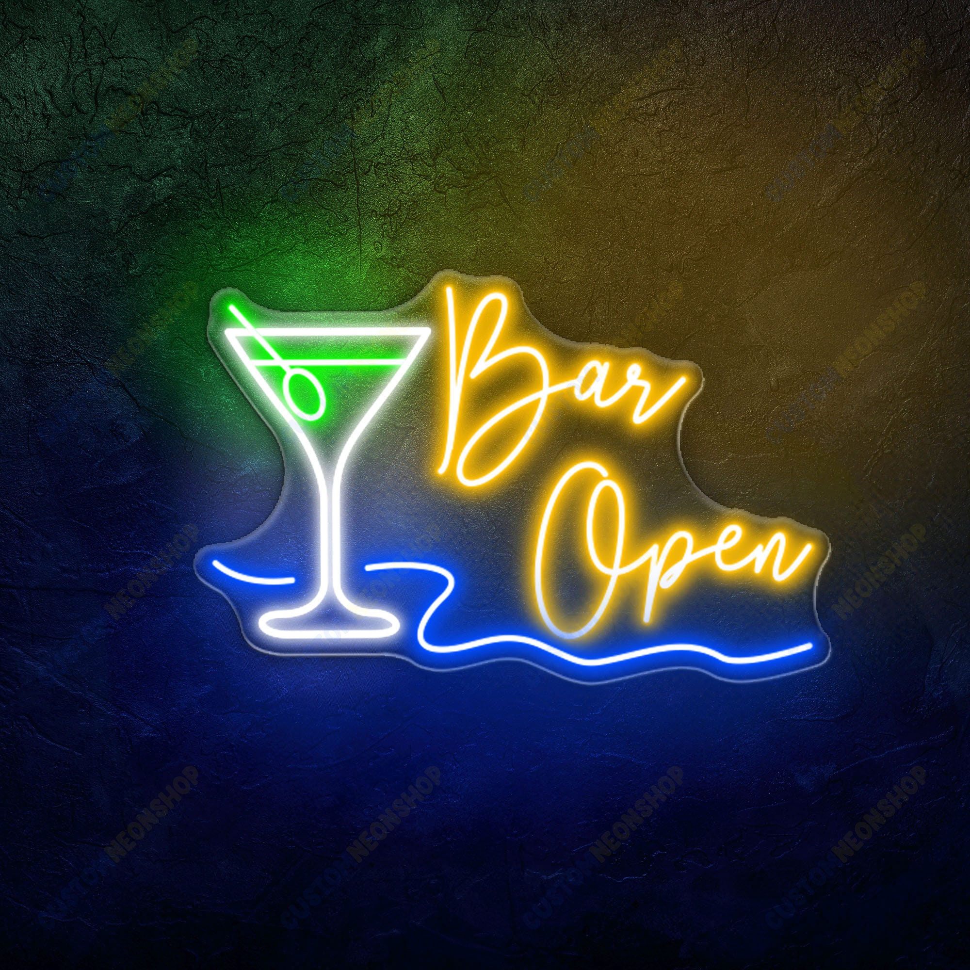 Bar Open Neon Sign Open Sign for Bar Cocktail Bar Sign Open - Etsy