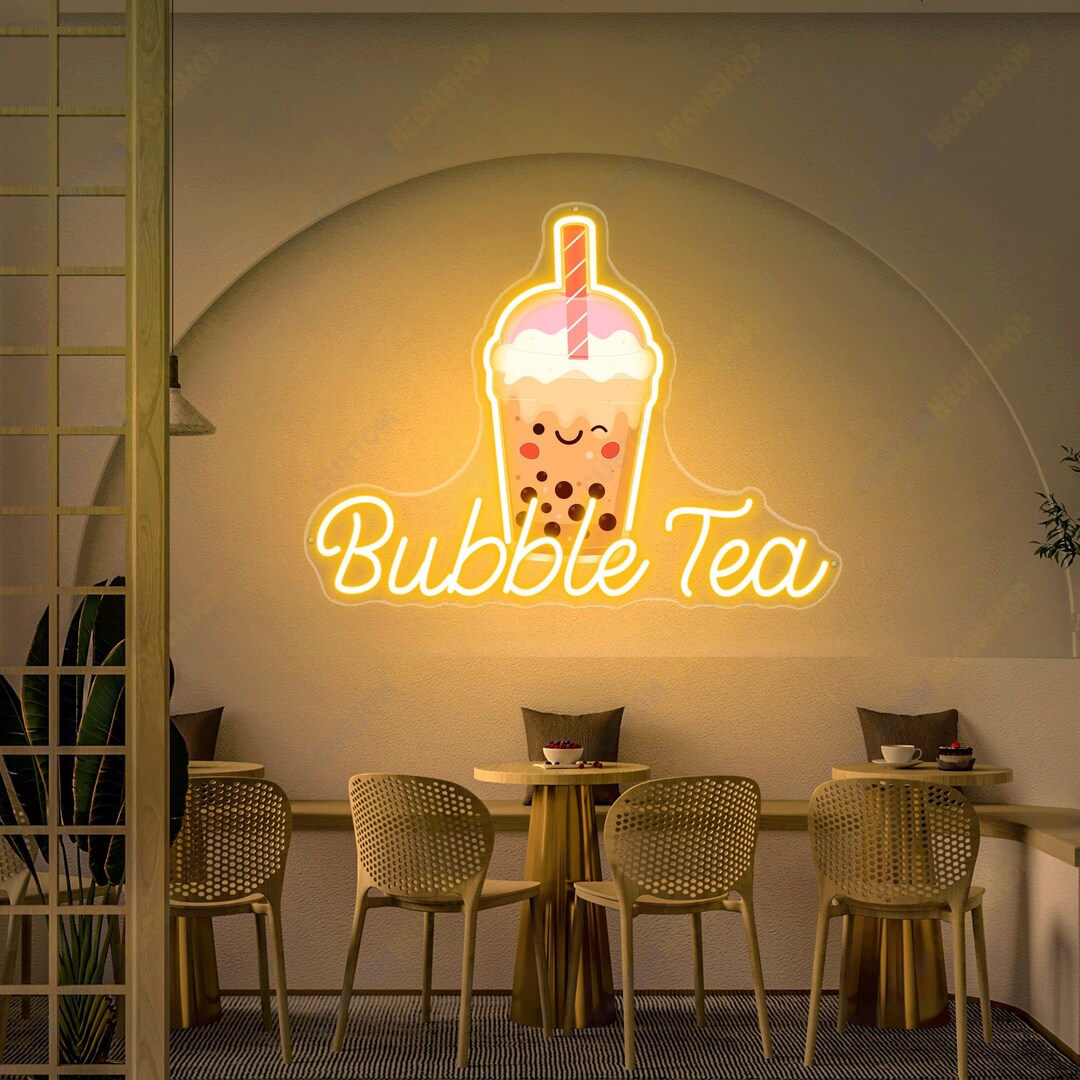 Bubble Tea Neon Sign Milk Tea Led Sign but First Boba Tea Sign Neon ...