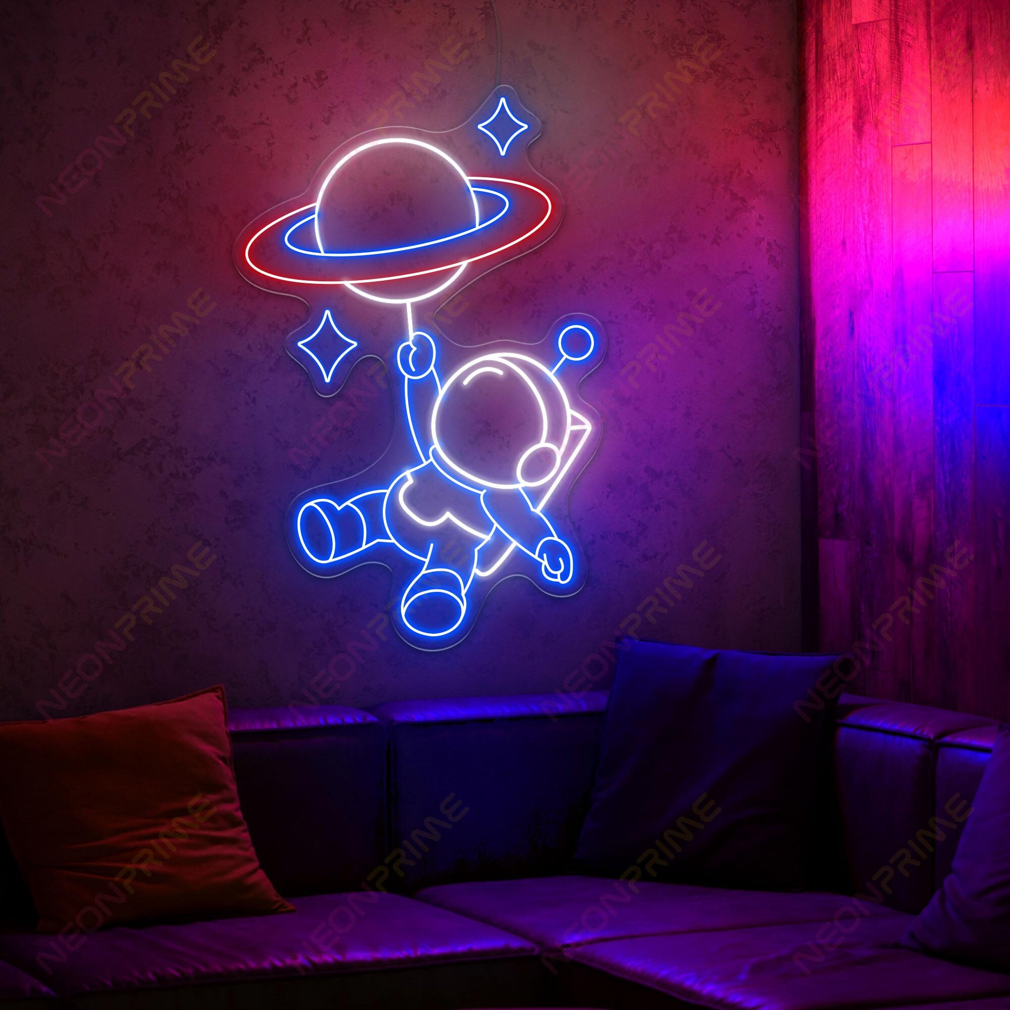 Space Astronaut Neon Sign, Astronaut Wall Art Decor, Astronaut Neon ...