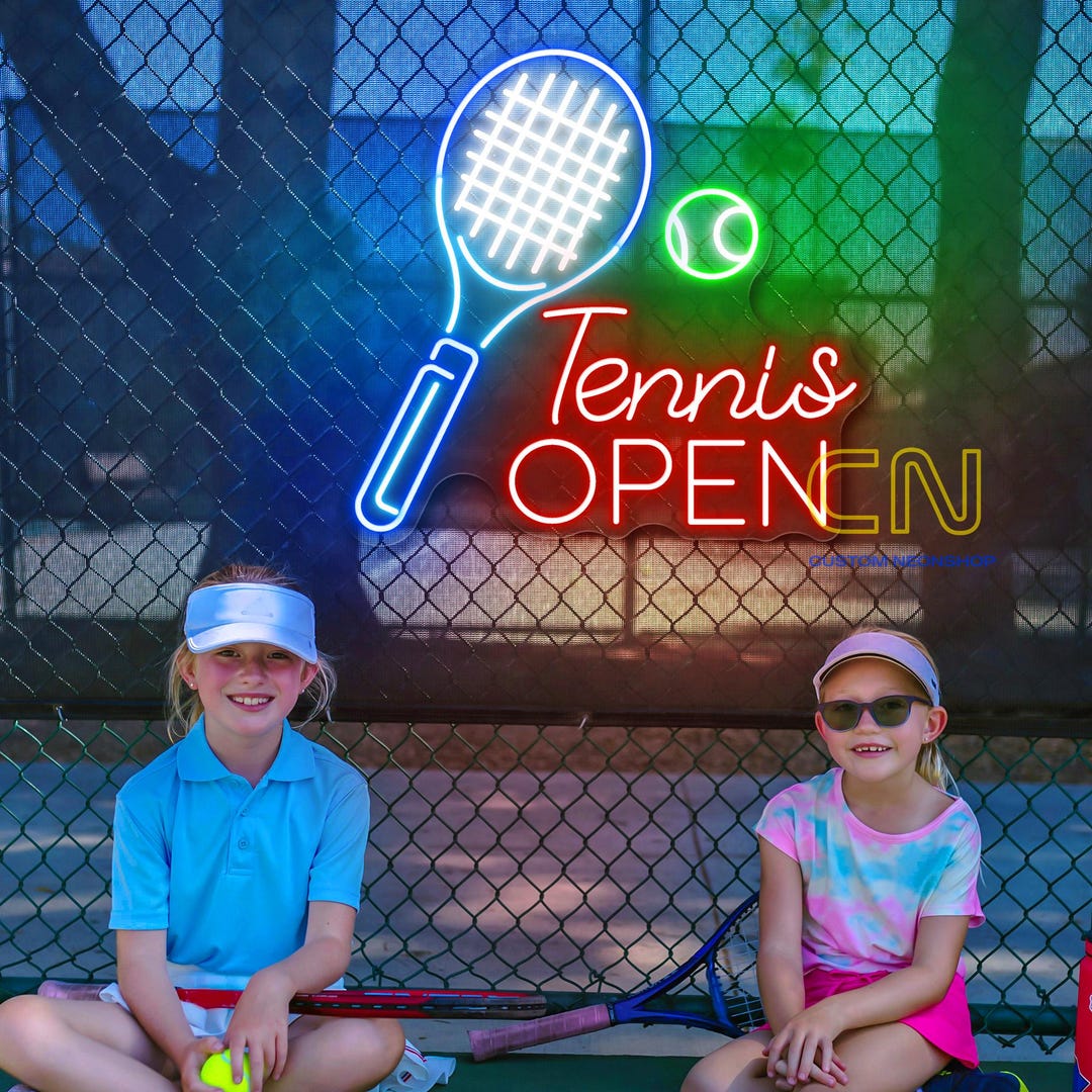 Tennis Club Neonm Sign Tennis Lover Gift Tennis Club Decor Sign Sport ...