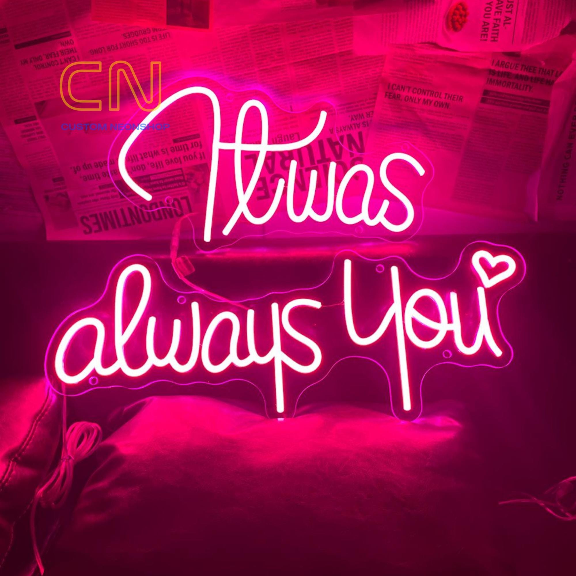 Custom Wedding Neon Sign, Custom Couple Name Date Neon Sign, Wedding ...