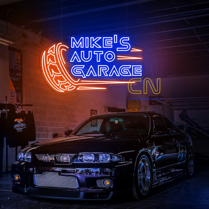 Custom Garage Name Sign Auto Garage Sign Father's Day Gift Best Gift ...