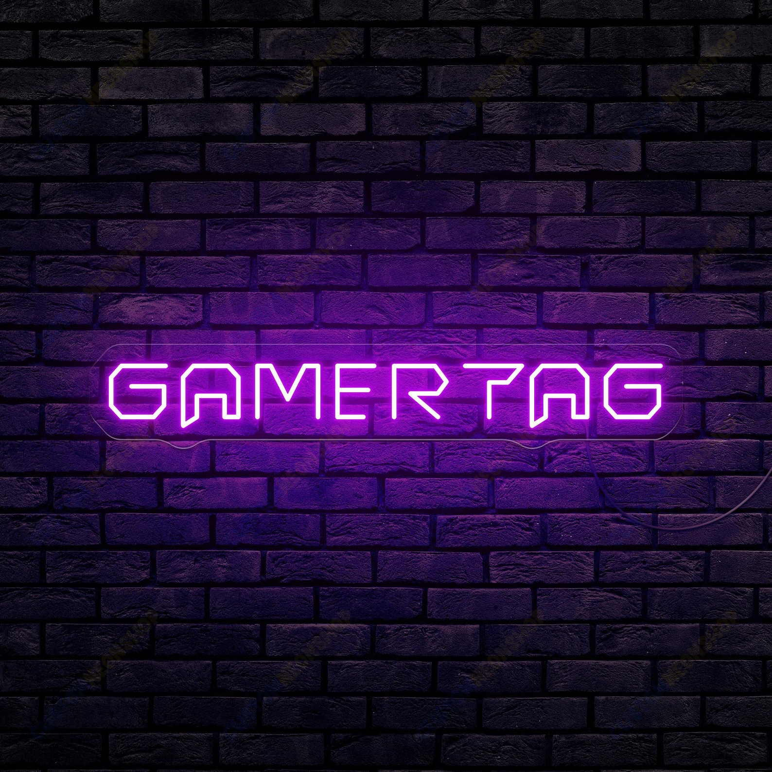 Custom Gamer Tag Neon Sign, Gaming Wall Decor LED Sign, Game Room Decor ...