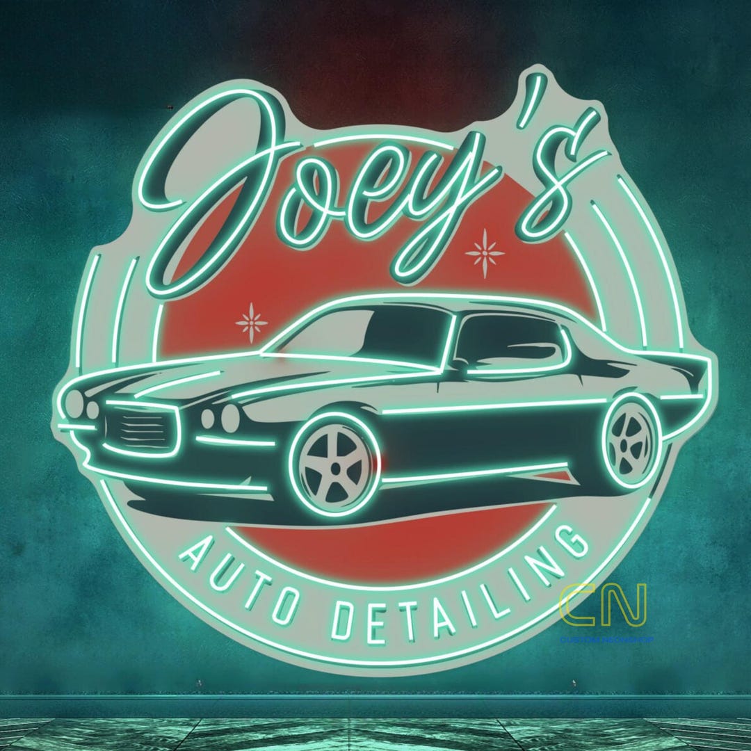 Custom Garage Logo for Business Sign, Custom Garage Neon Sign, Gift for ...