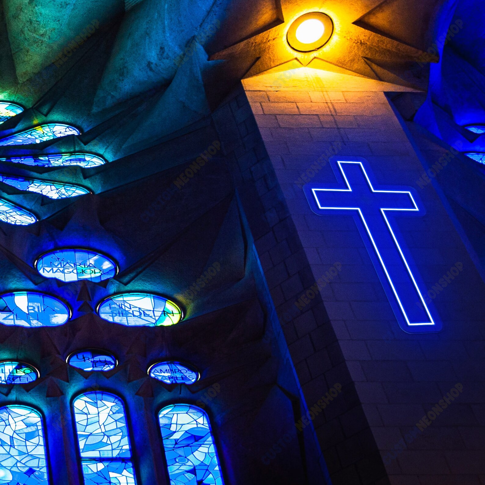 Cross Neon Sign LED Cross Sign Light Neon Cross Sign Red - Etsy