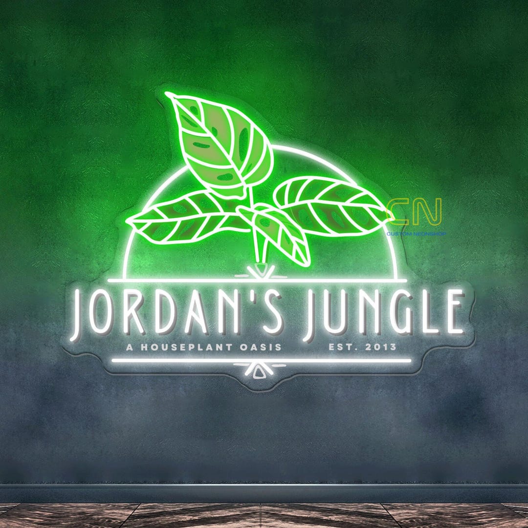 Custom Plant Shop Neon Sign, Houseplant Led Sign, Plant Lover Tree Neon ...