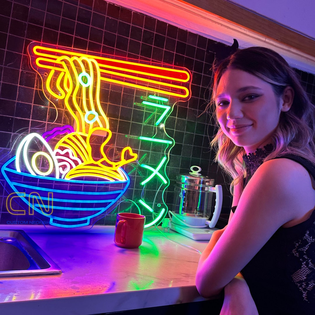 Ramen Neon Sign Ramen Bowl Neon Sign Japanese Ramen Sign Custom Ramen ...