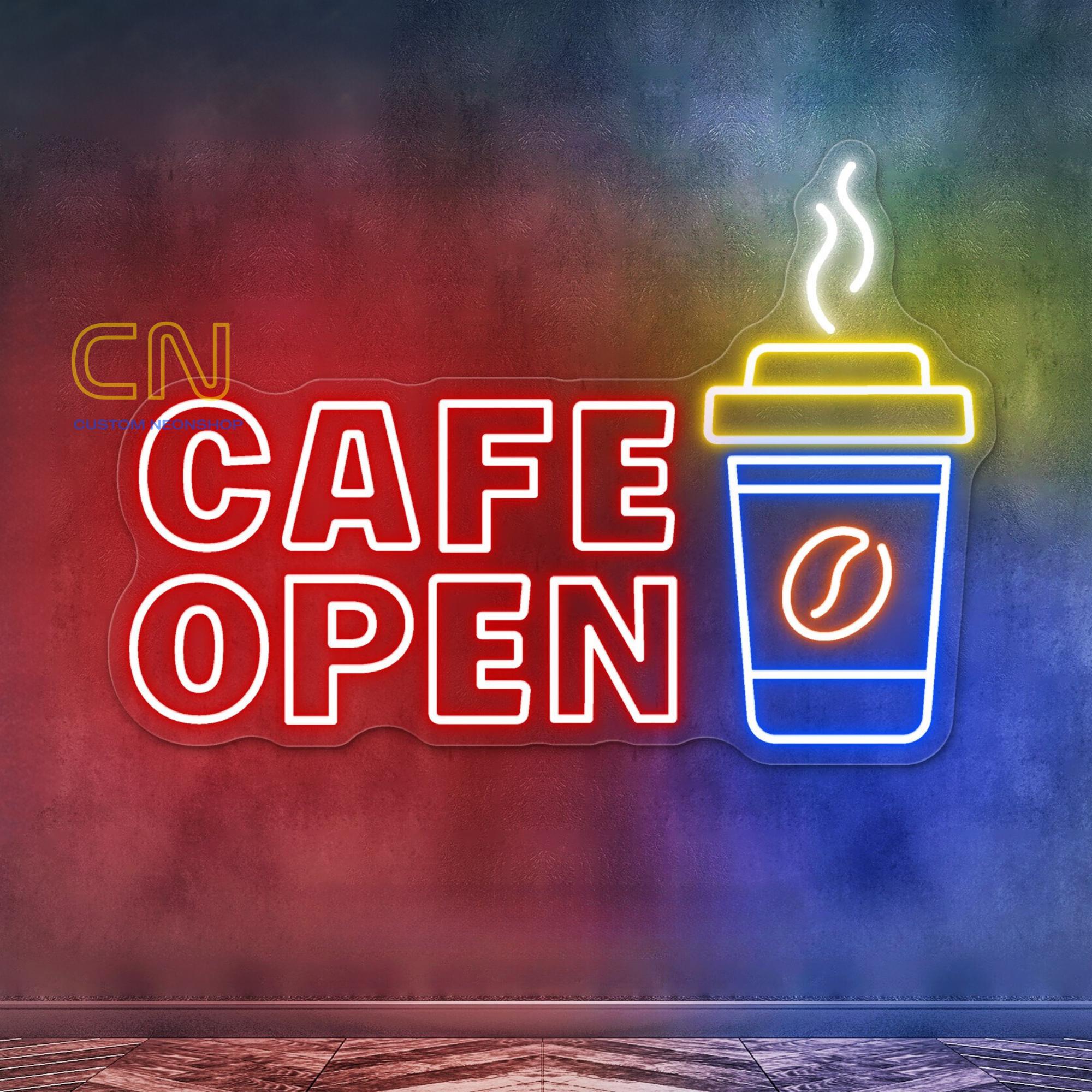 Custom Open Logo Neon Sign, Custom Logo LED Sign, Personalized Neon ...