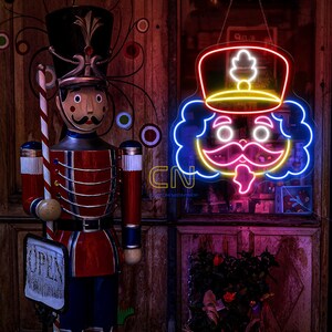 Christmas Nutcracker Neon Sign, Nutcracker Led Sign, Holiday Wall Decor ...