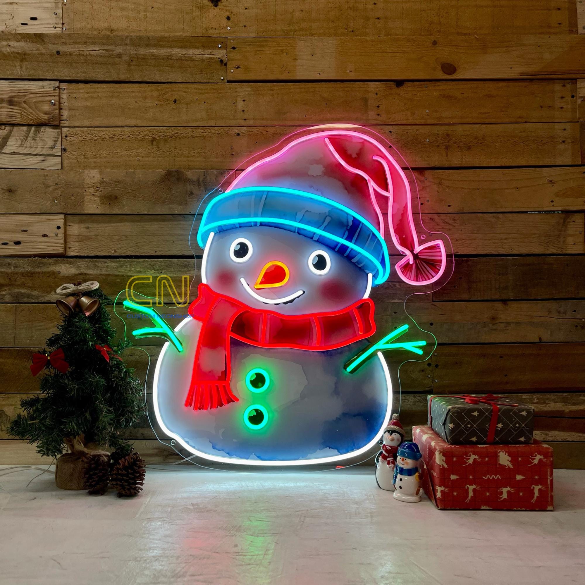 Custom Christmas Home Decor Gift Merry Christmas LED Sign Christmas ...