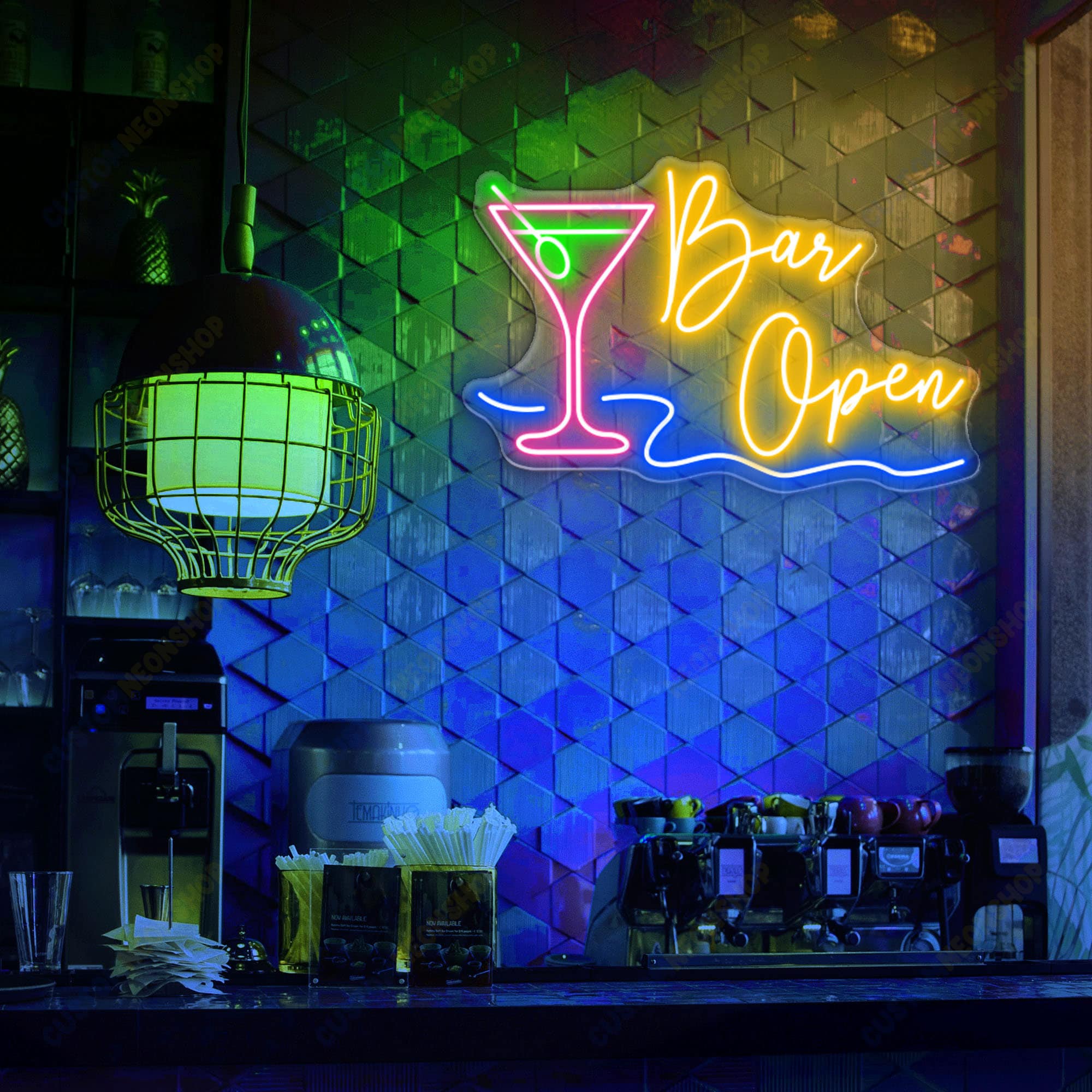 Bar Open Neon Sign Open Sign for Bar Cocktail Bar Sign Open - Etsy