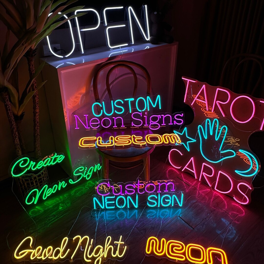 Outdoor Neon Sign Custom Wall Decor Home Decor Personalized Garden ...