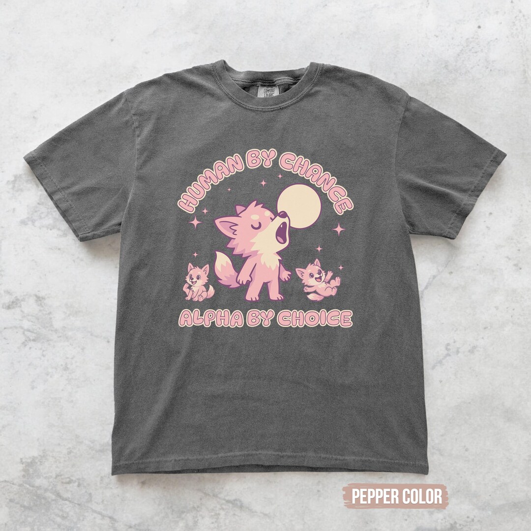 Human by Chance Alpha by Choice Shirt: Funny Gen Z Meme Tee - Etsy