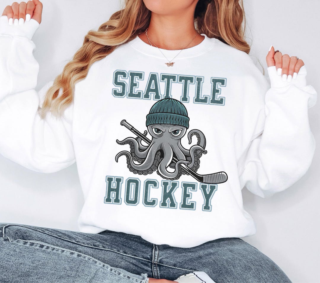 Seattle Krake, Vintage Seattle Krake Sweatshirt, Kraken Sweater, Kraken ...