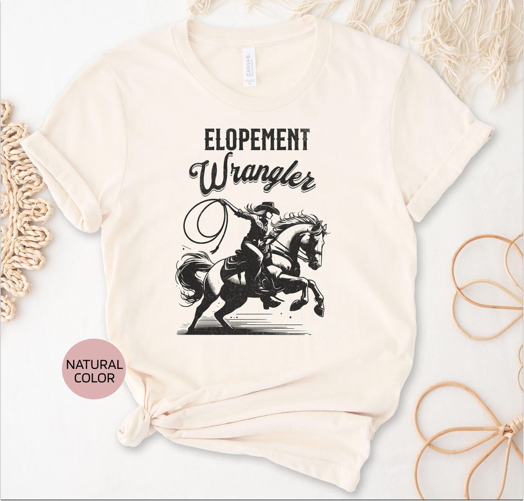 Funny RBT Shirt, Western Elopement Wrangler T-shirt, Registered ...