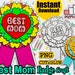 Best Mom Badge Craft Printable Birthday Gift for Mom From Kid Activity ...