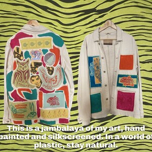 Handmade, One-of-a-kind, Art Jacket, Statement Pieces. Treat Yo’self ...