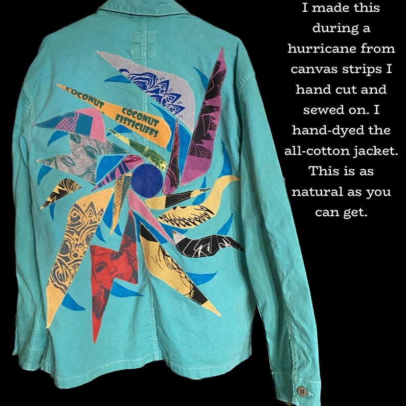 Handmade, One-of-a-kind, Art Jacket, Statement Pieces. Treat Yo’self ...
