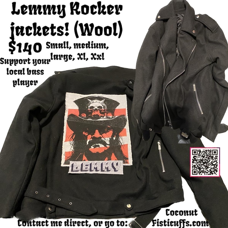 Lemmy Rocker Jackets - Etsy