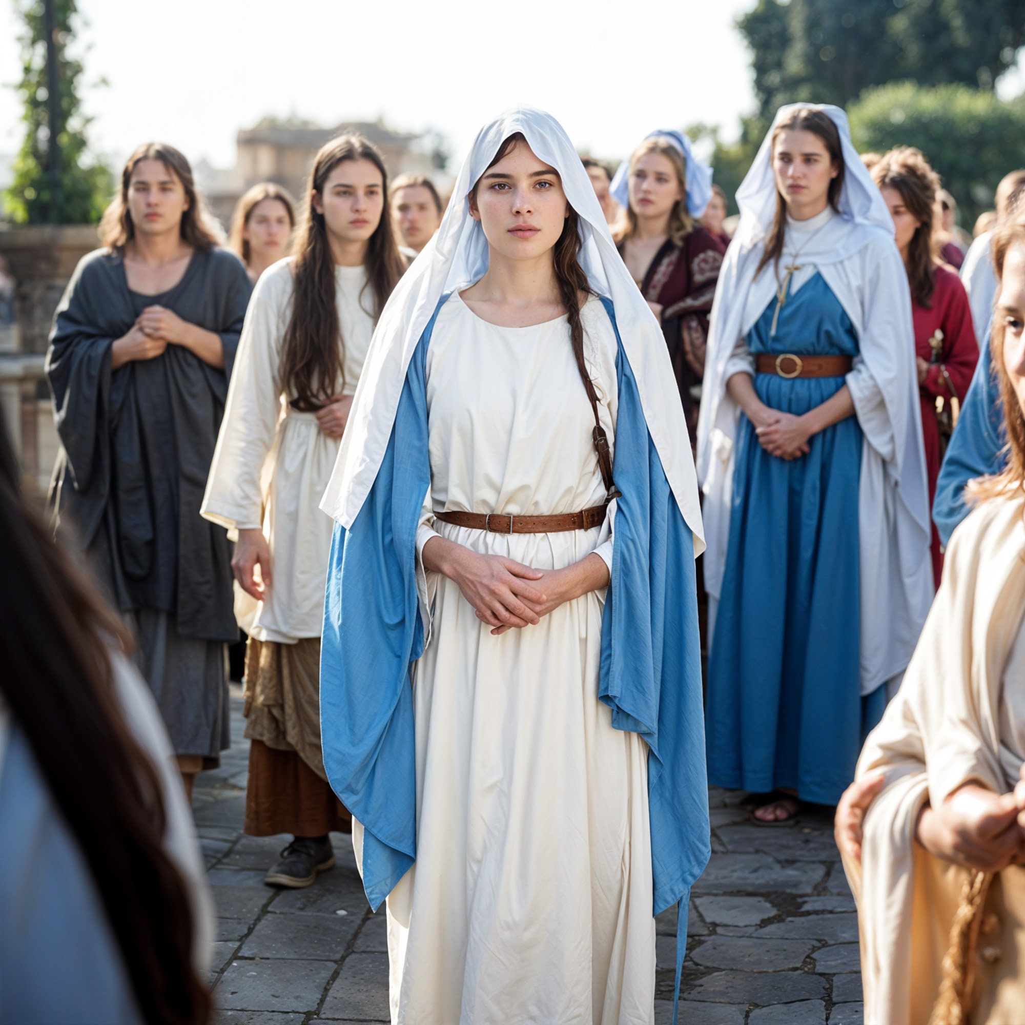 Unique the Virgin Mary Dress Costume for Adult, Mary Magdalene Dress ...