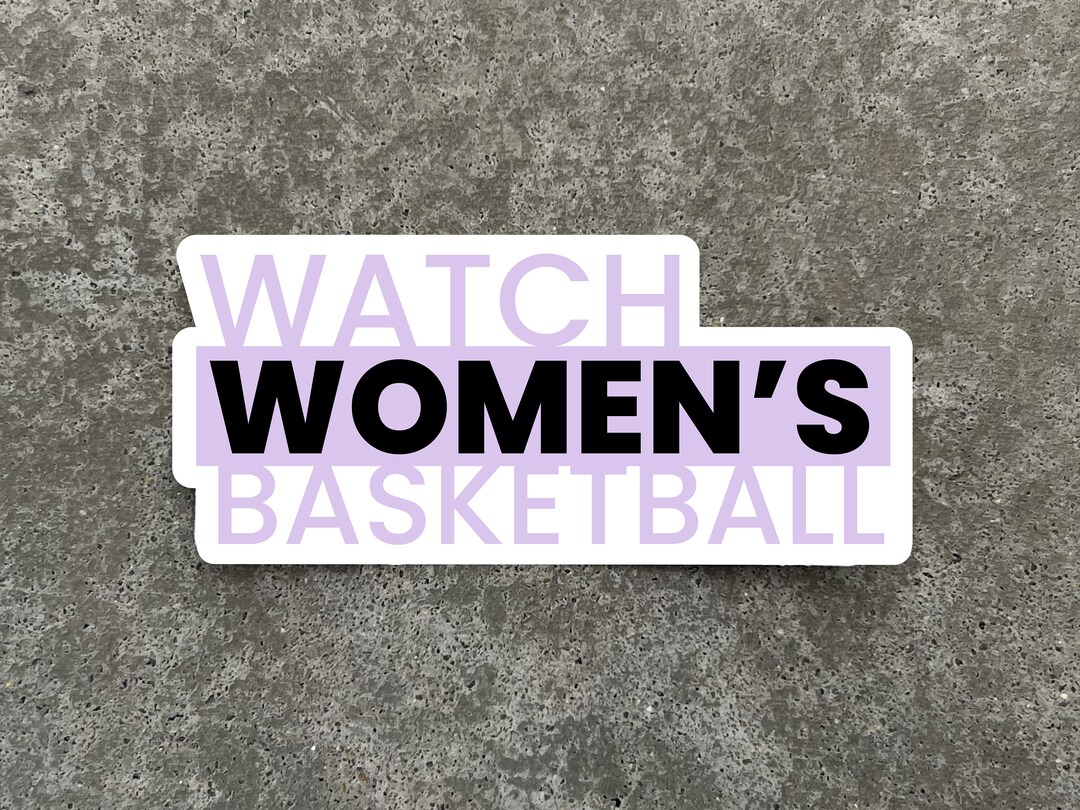 Watch Women's Basketball Vinyl Sticker - Etsy