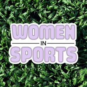 Women in Sports Vinyl Sticker - Etsy