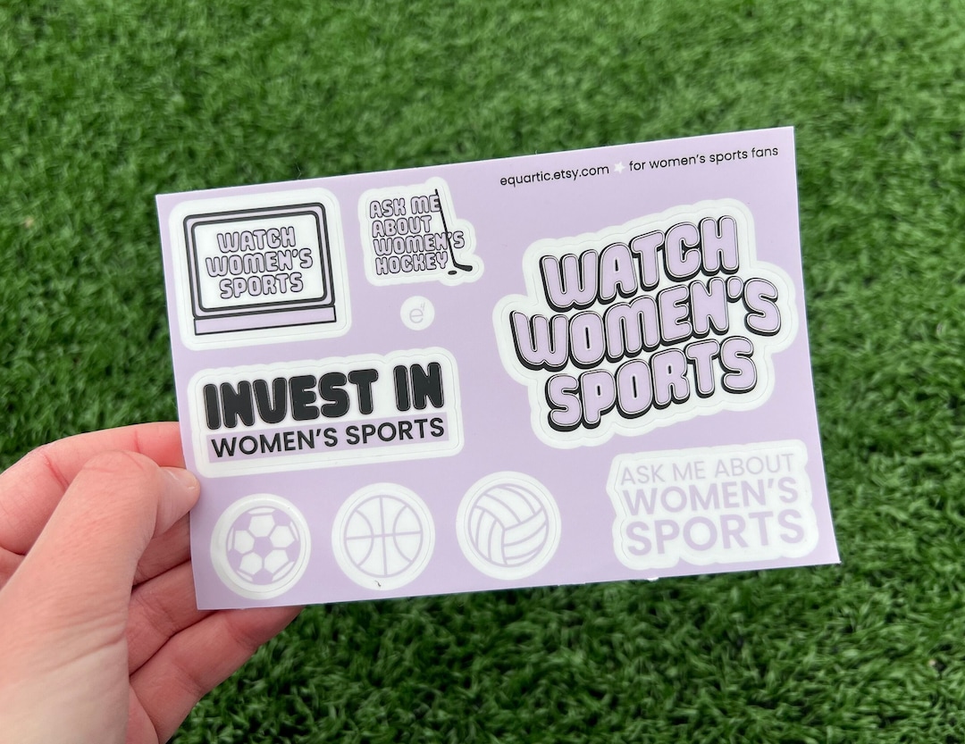 Women's Sports Vinyl Sticker Sheet - Etsy