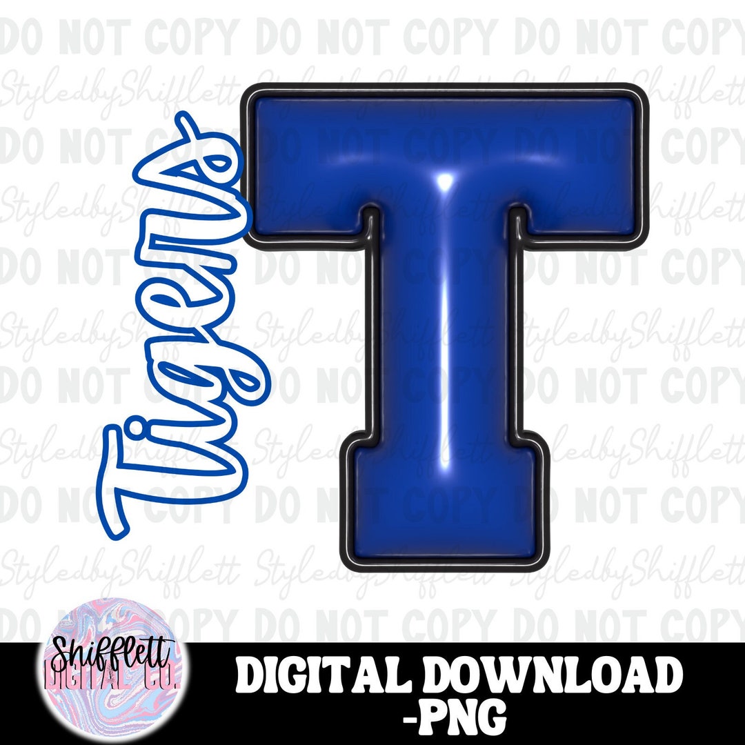 Inflated 3D Tiger School Mascot PNG, Tiger PNG, Tiger School Spirit ...