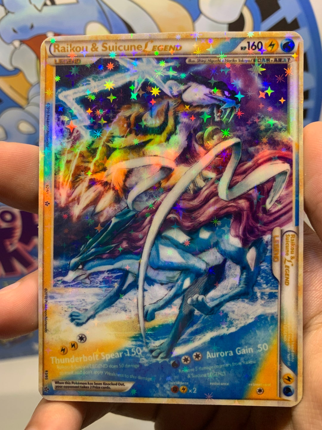 Raikou & Suicune Pokemon Legend Star Holo Card - Etsy