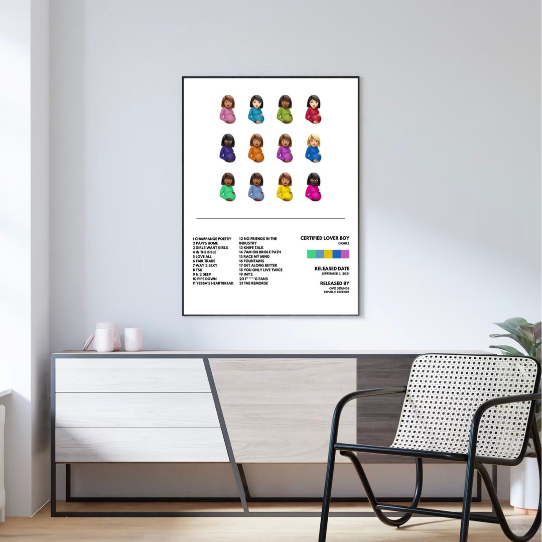 Drake OVO Digital Album Art Poster Download Home Decor Wall Art Custom ...